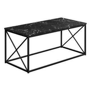 HomeRoots 41" Black Rectangular Coffee Table - 40.5 - Bed Bath & Beyond - 39181499